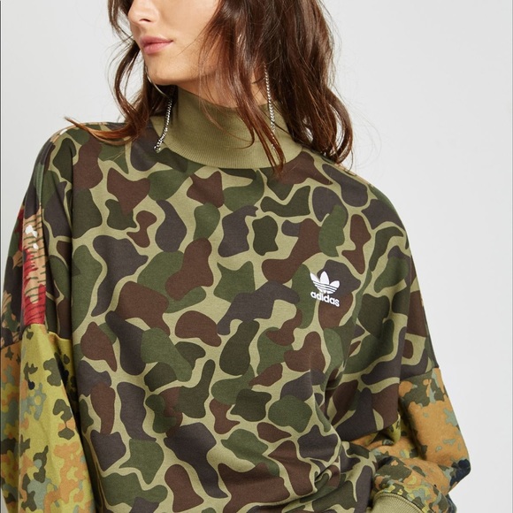 adidas | Sweaters | Adidas Pharrell Williams Hu Hiking Camo Sweater ...